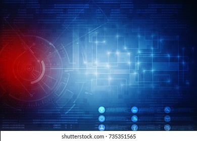 2d Illustration Technology Background Stock Illustration 735351565 ...