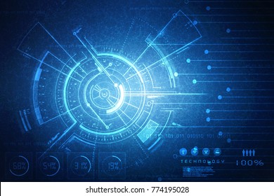 2d Illustration Technology Background Stock Illustration 774195028 ...