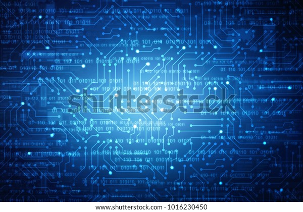2d Illustration Technology Background Stock Illustration 1016230450