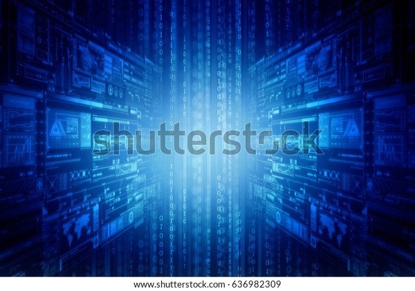2d Illustration Technology Background Stock Illustration 636982309