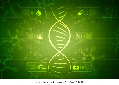 Concept Green Biotechnology Synthetic Biology Graphic Stock Vector ...