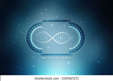 2d Render Dna Structure Abstract Background Stock Illustration ...