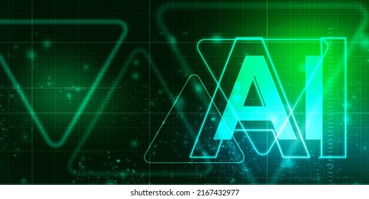 2d Rendering Artificial Intelligence Ai Concept Stock Illustration ...