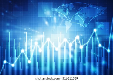 2d Rendering Business Graph Stock Illustration 516811339 | Shutterstock