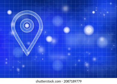 2d Rendering Navigation Background Worldmap Concept Stock Illustration ...