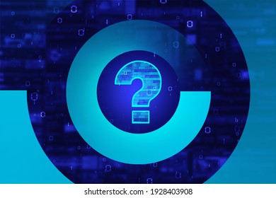 2d Rendering Question Mark Sign Stock Illustration 1928403908