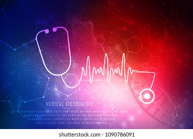 2d Rendering Stethoscope Stock Illustration 1090786091 | Shutterstock