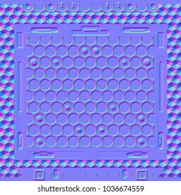2d Tile Hard Surface Normal Map 스톡 일러스트 1036674559 | Shutterstock