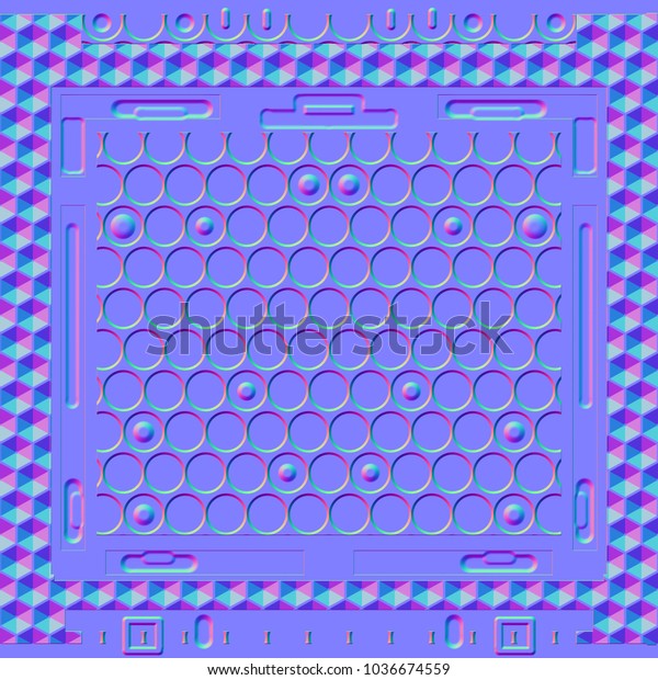 2d Tile Hard Surface Normal Map 스톡 일러스트 1036674559 | Shutterstock