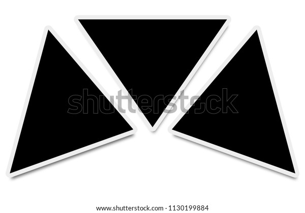 3 Blank Isolated Triangular Black Photo Stock Illustration 1130199884 ...