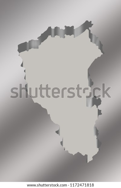3 D Concave Illustration Map Russian Stock Illustration 1172471818 ...