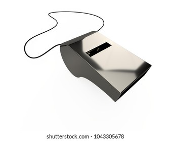 3 Render Whistle String On White Stock Illustration 1043305678 ...