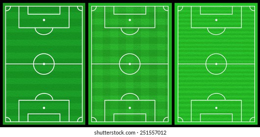 Soccer Field Markings Lines Different Types: เวกเตอร์สต็อก (ปลอดค่า ...