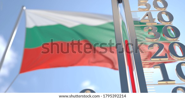 30 Degrees Centigrade On Thermometer Measuring Stock Illustration ...