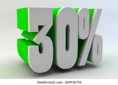 30 Per Cent 3d Text Stock Illustration 604936796 | Shutterstock
