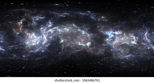 360 Degree Space Panorama Equirectangular Projection Stock Illustration ...