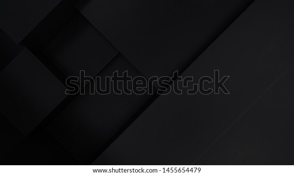 3d Abstract Black Box Background Abstract Stock Illustration 1455654479