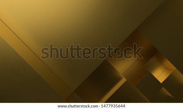 3d Abstract Gold Background 3d Render Stock Illustration 1477935644 ...