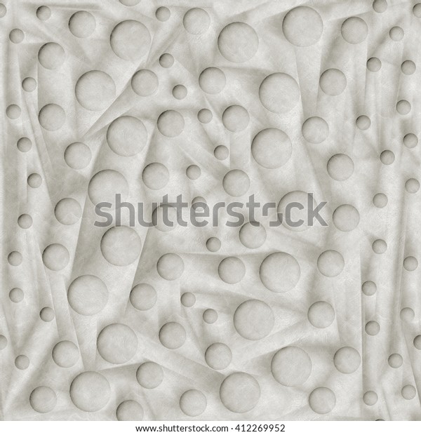 3d Abstract Pattern Holes Seamless Stock Illustration 412269952