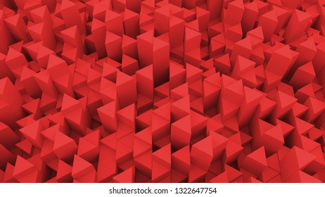 3d Abstract Red Background Triangle Stock Illustration 1322647754 ...