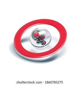 3d Abstract Red Solid Shape Stock Illustration 1860785275 | Shutterstock
