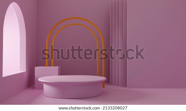 3d Abstract Scene Shape Background Modern Stock Illustration 2133208027 ...