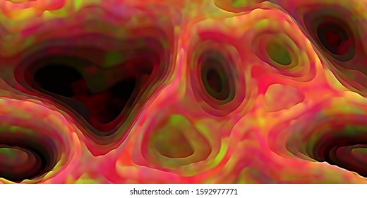 3d Abstract Seamless Pattern Organic Gradient Stock Illustration ...