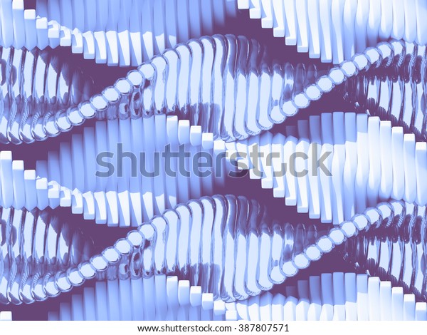 3d Abstract Shaded Curved Elements Realistic Stock Illustration ...