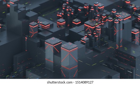 3d Abstract Technology Background Abstract Concept 스톡 일러스트 1509181430 ...