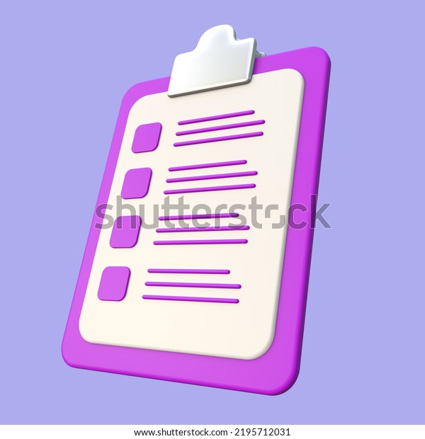 3d Application Form Illustration Side View Stock Illustration ...