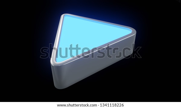 3d Arrow Play Button 3d Rendered Stock Illustration 1341118226