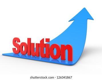 3d Arrow Word Solution Stock Illustration 126341867 | Shutterstock