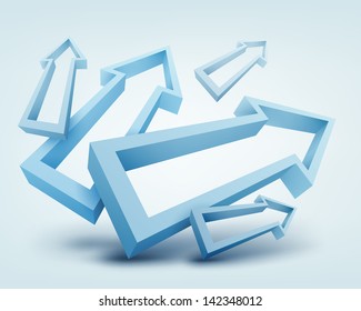 3d Arrows Stock Illustration 142348012 | Shutterstock