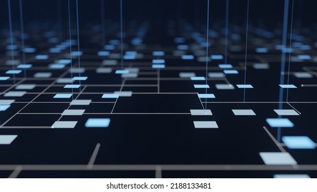 3d Background Big Data Transfer Connection Stock Illustration ...