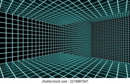 3d Background Blue Grid Tile Background Stock Illustration 2174887367 ...
