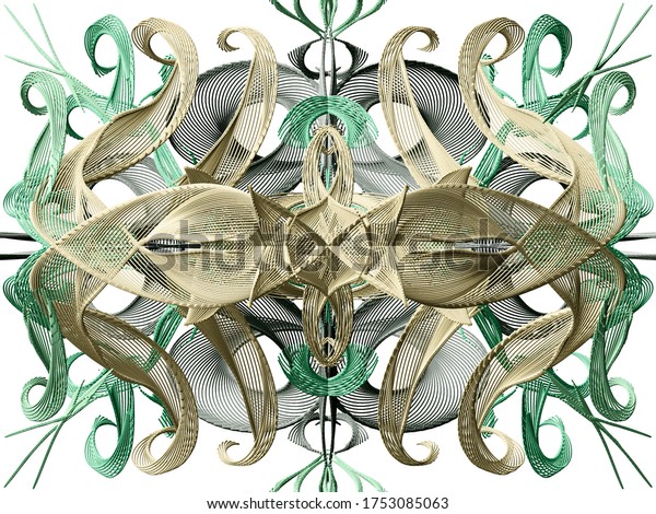 3d Background Design Creatively Shapes Patterns Stock Illustration ...