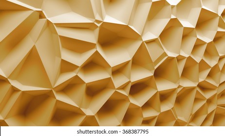 3d Background Randomly Displacement Surface Voronoi Stock Illustration ...
