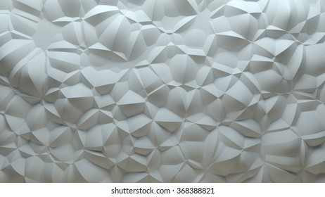 3d Background Randomly Displacement Surface Voronoi 库存插图 368388821 ...