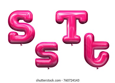Purple 3d Number 51 Balloon Realistic Stock Vector (Royalty Free ...