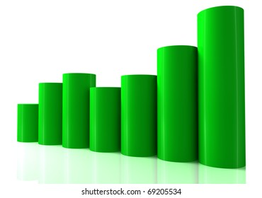 3d Bar Chart Graph Moving On Stock Illustration 69205534 | Shutterstock