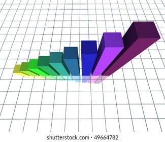 3d Bar Graph Stock Photo (Edit Now) 48824497