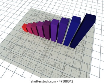 3d Bar Graph Drawing Stock Illustration 49388842 | Shutterstock