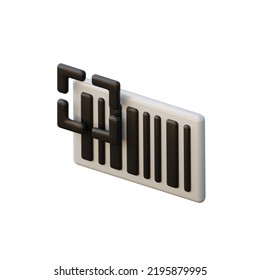 3d Barcode Icon Illustration Render Stock Illustration 2195879995 ...