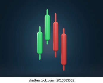 2,459 3d rendering of candlestick chart Images, Stock Photos & Vectors ...