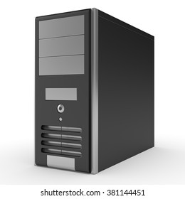 Computer Chassis Isolated Over White Background Stock Photo (Edit Now ...