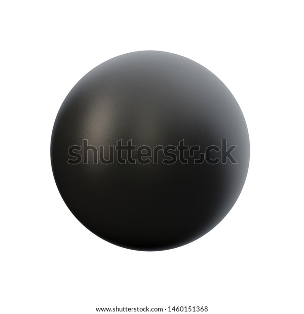 3d Black Sphere Studio Environment Isolated Stock Illustration ...