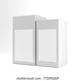 3d Blank Boxes Vertical Labels On Stock Illustration 773390209 ...