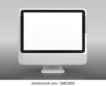 3d Blank Computer Screen Background Stock Illustration 56852803 ...
