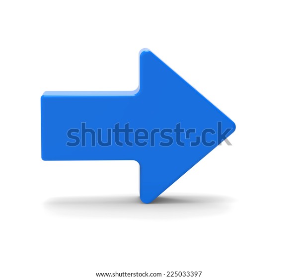 3d Blue Arrow Symbol Stock Illustration 225033397 | Shutterstock