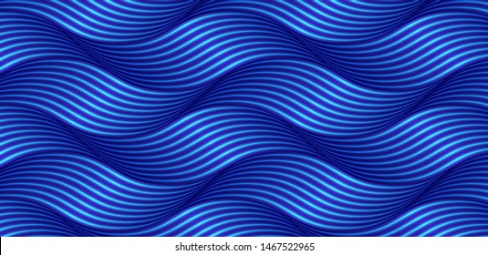 3d Blue Curve Pattern Background Image Stock Illustration 1467522965 ...